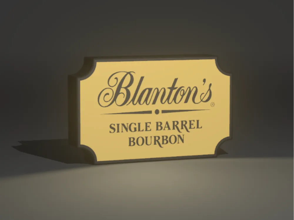 Blanton's Single Barrel Bourbon Lightbox Sign by ...
