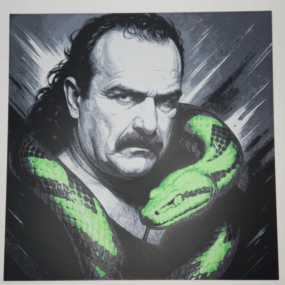 Jake the Snake Hueforge by LoFi Layers MakerWorld: Download Free 3D Models