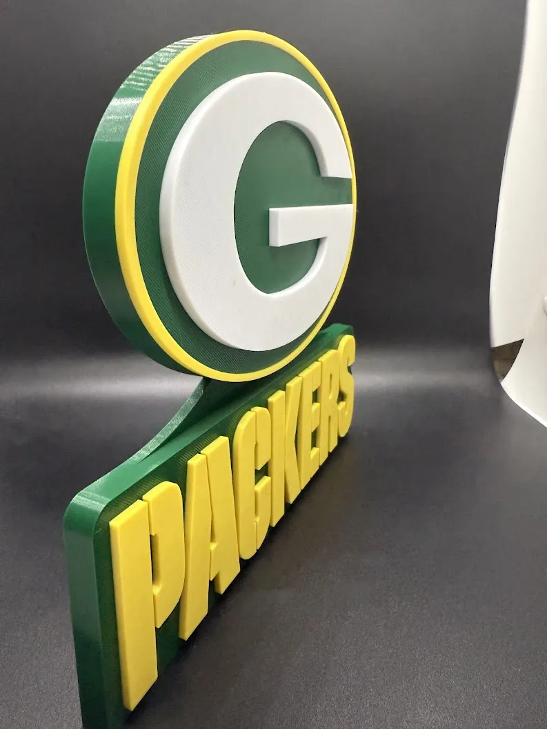 Green Bay Packers Logo Stand or Wallart by ruBBeLdieKaTz MakerWorld ...