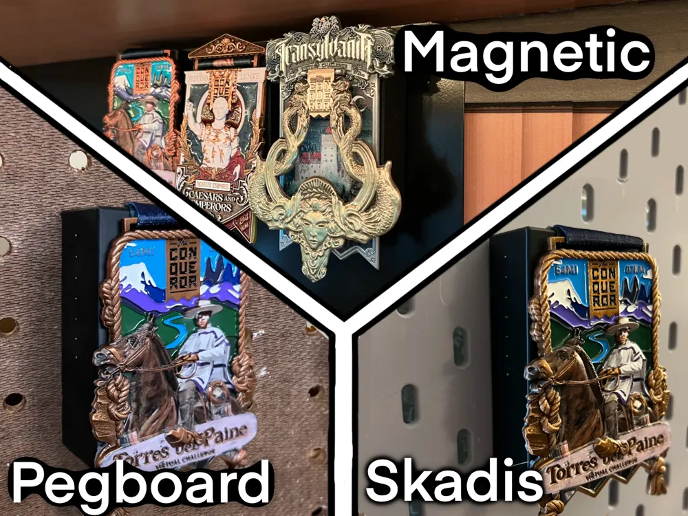 Conqueror Challenge Medal Display - Free 3D Print Model - MakerWorld