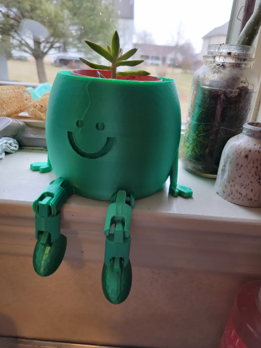 Flower Pot Buddy (Fits A1 Mini) by Micah Pfeiffer MakerWorld: Download ...