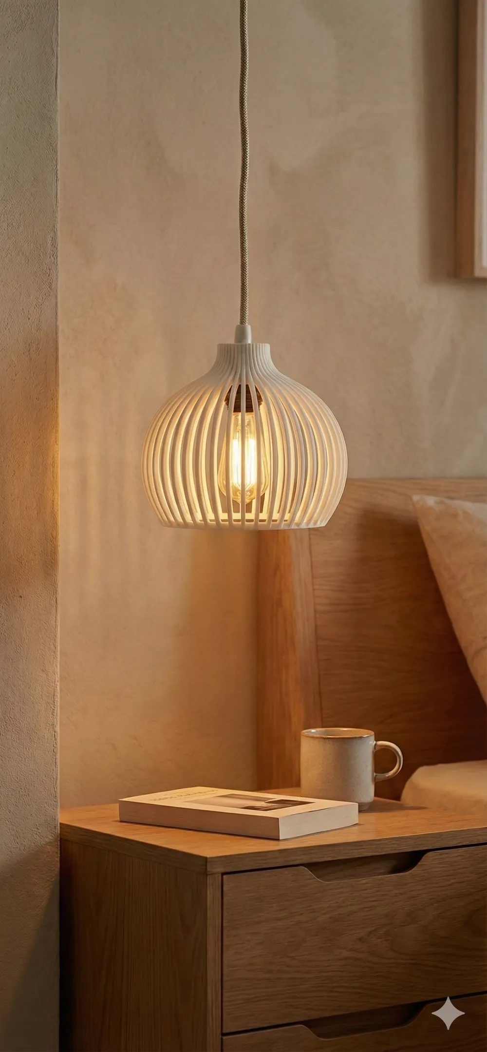 Parametric "Ribbed" Pendant Lampshade - Free 3D Print Model - MakerWorld