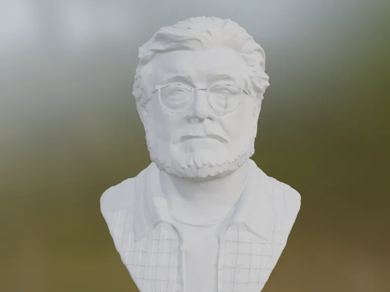 George Lucas Bust - Free 3D Print Model - MakerWorld