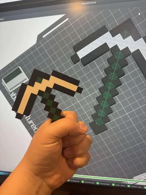 Minecraft Pickaxe by Variablenote MakerWorld: Download Free 3D Models