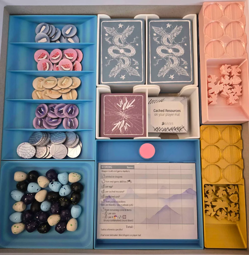 Wyrmspan Board Game Inserts - Free 3D Print Model - MakerWorld