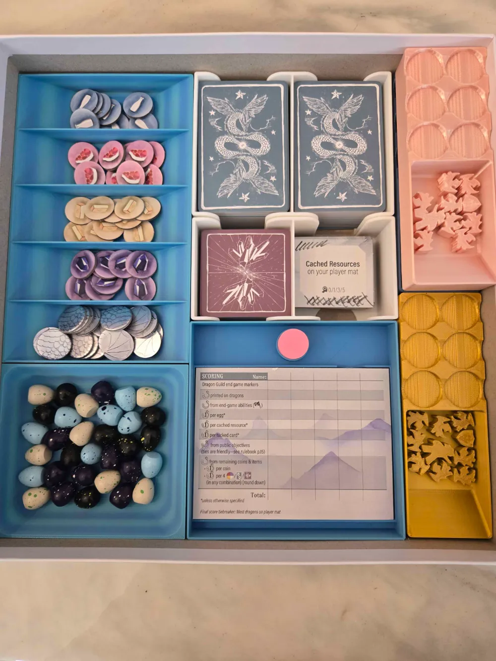 Wyrmspan Board Game Inserts - Free 3D Print Model - MakerWorld