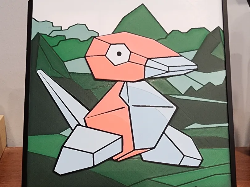 Porygon Pokémon Wall Art by Suddenly Art - MakerWorld