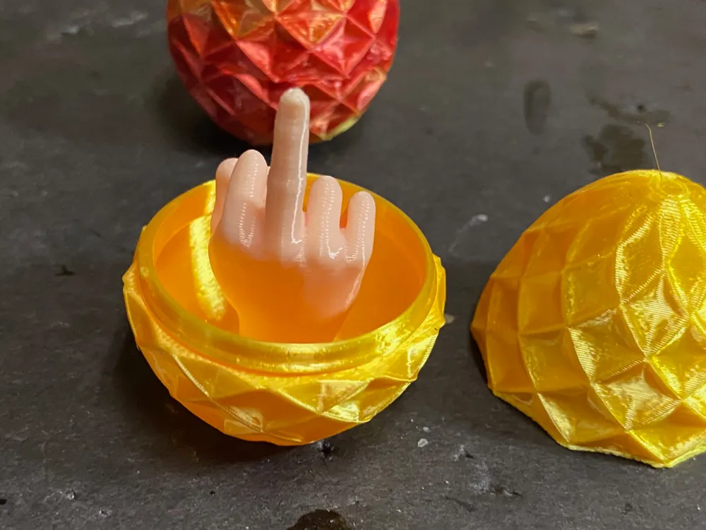 Special Easter Egg - middle finger - quite rude - Free 3D Print Model ...