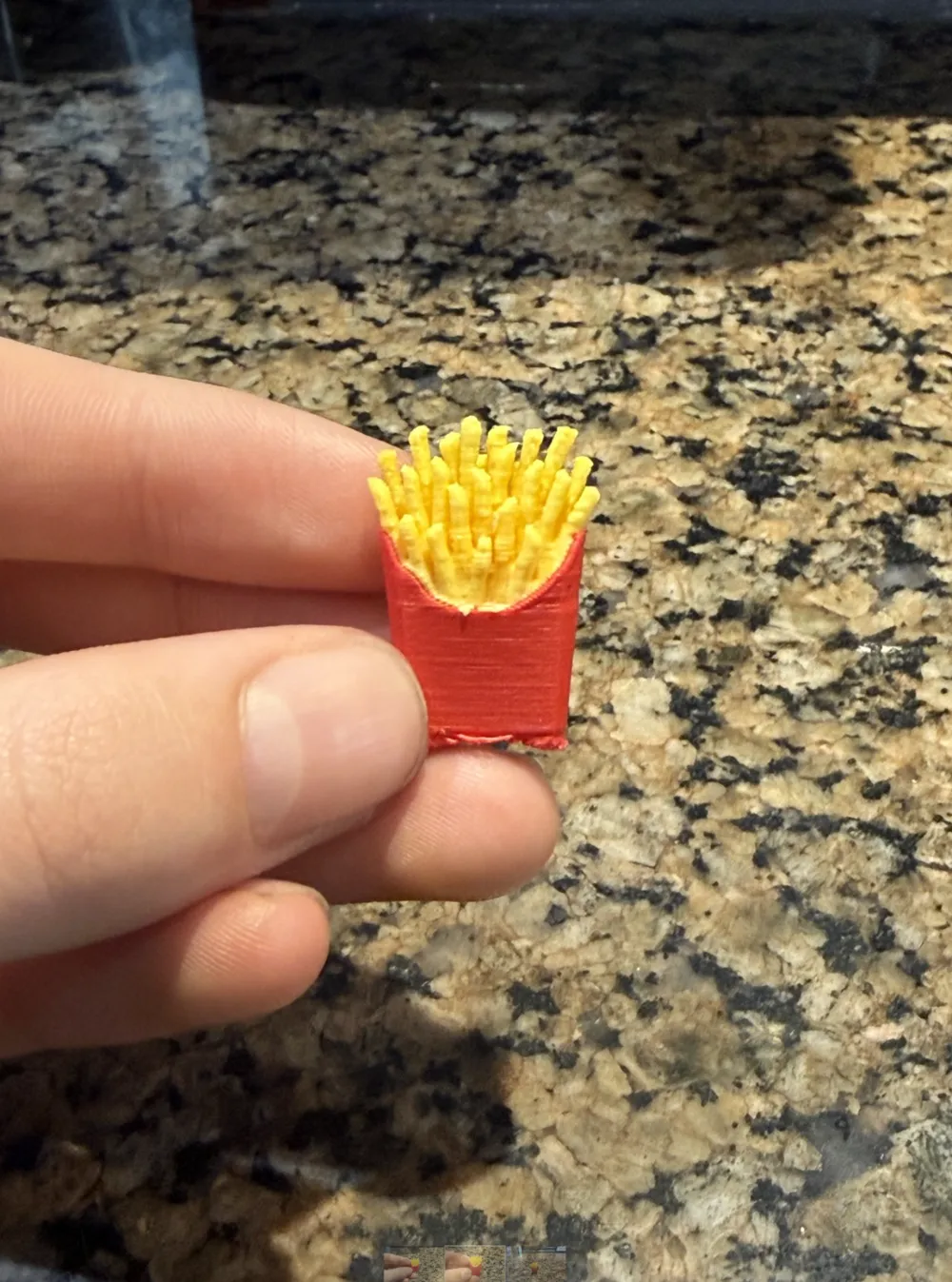 Worlds Smallest French Fries - Only 1 Gram! - Free 3D Print Model ...