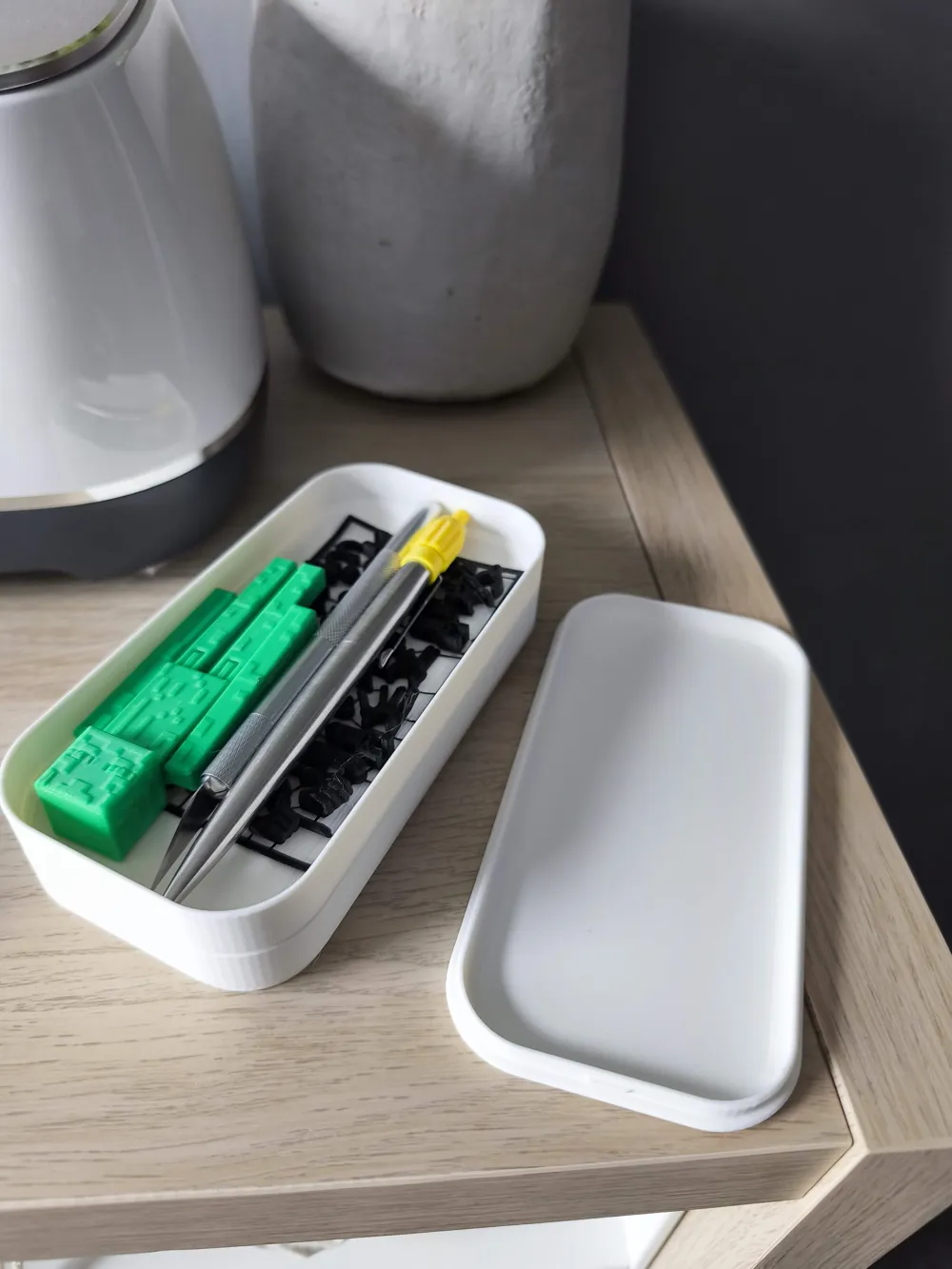 Stackable Sorting Tray with Snap-On Lid (A1 Mini) by ...