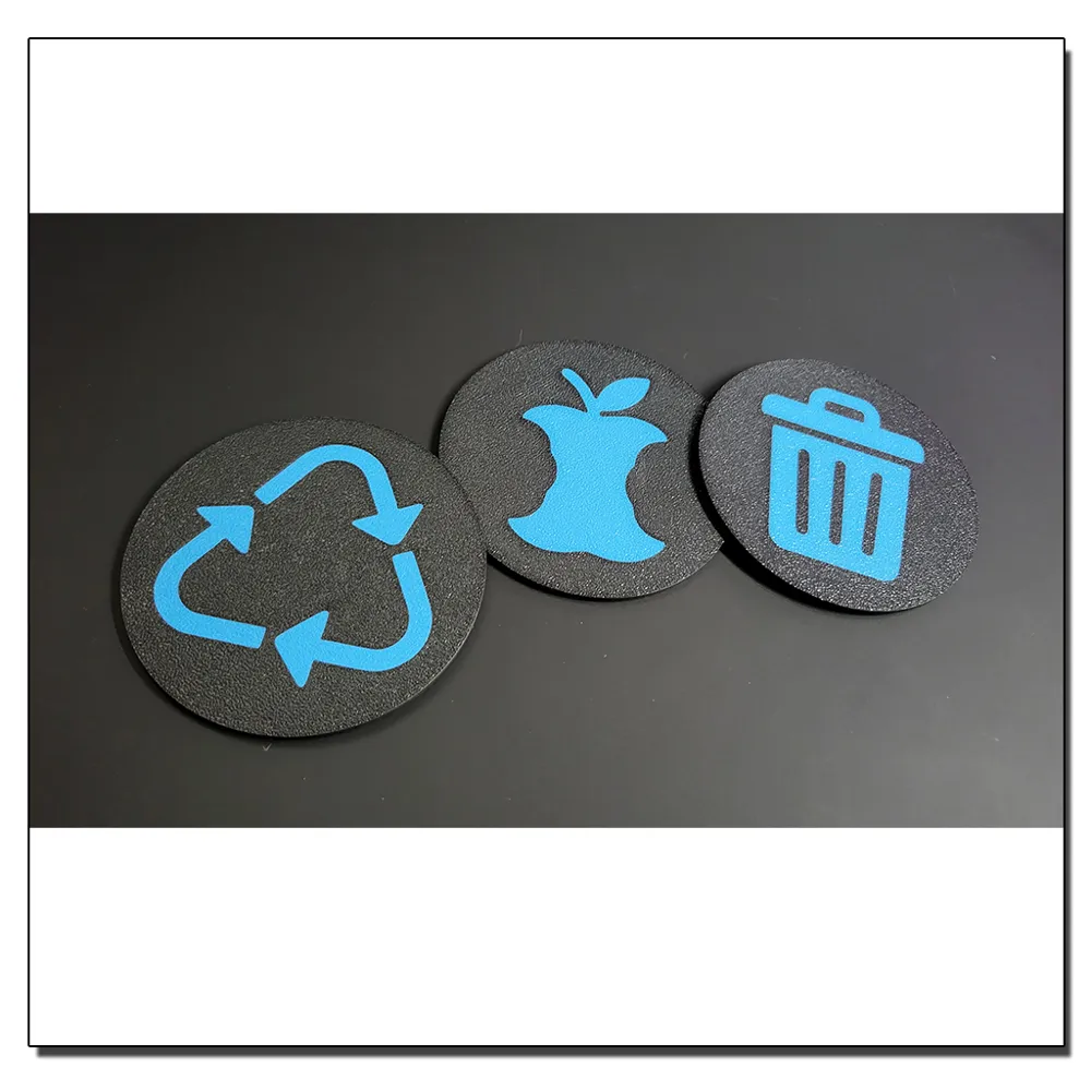 Trash Badge Sign by Xer0coolMakerWorld: Download Free 3D Models