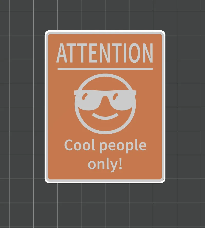 Cool People Only by Hydrotatic - MakerWorld