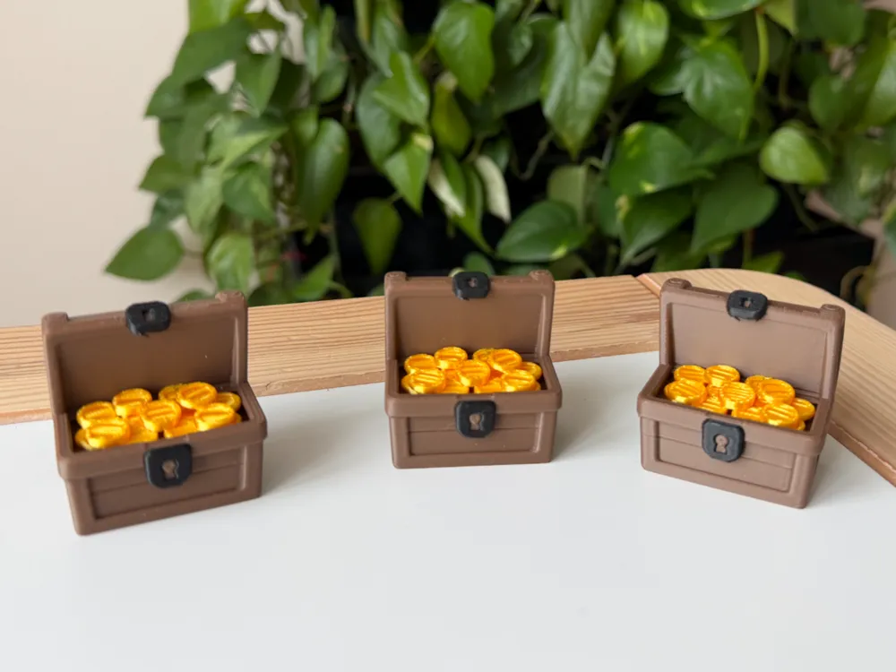 Treasure chest - Free 3D Print Model - MakerWorld