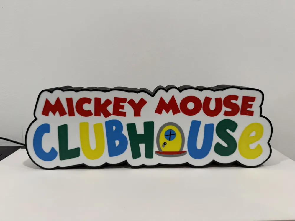 Mickey Mouse Clubhouse lightbox - Free 3D Print Model - MakerWorld