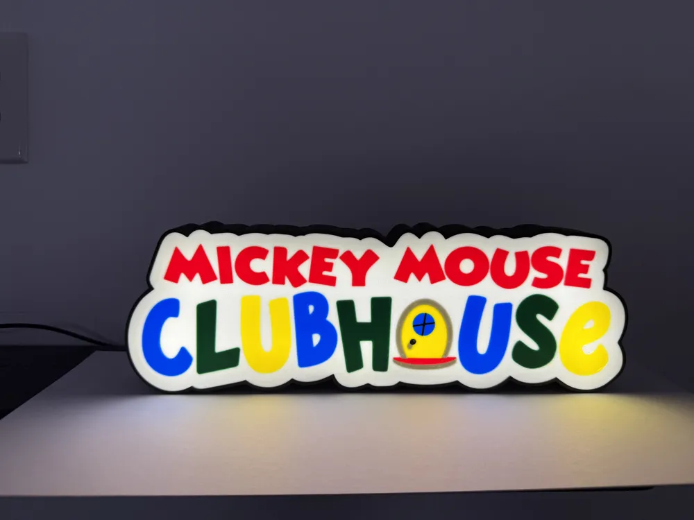 Mickey Mouse Clubhouse lightbox - Free 3D Print Model - MakerWorld
