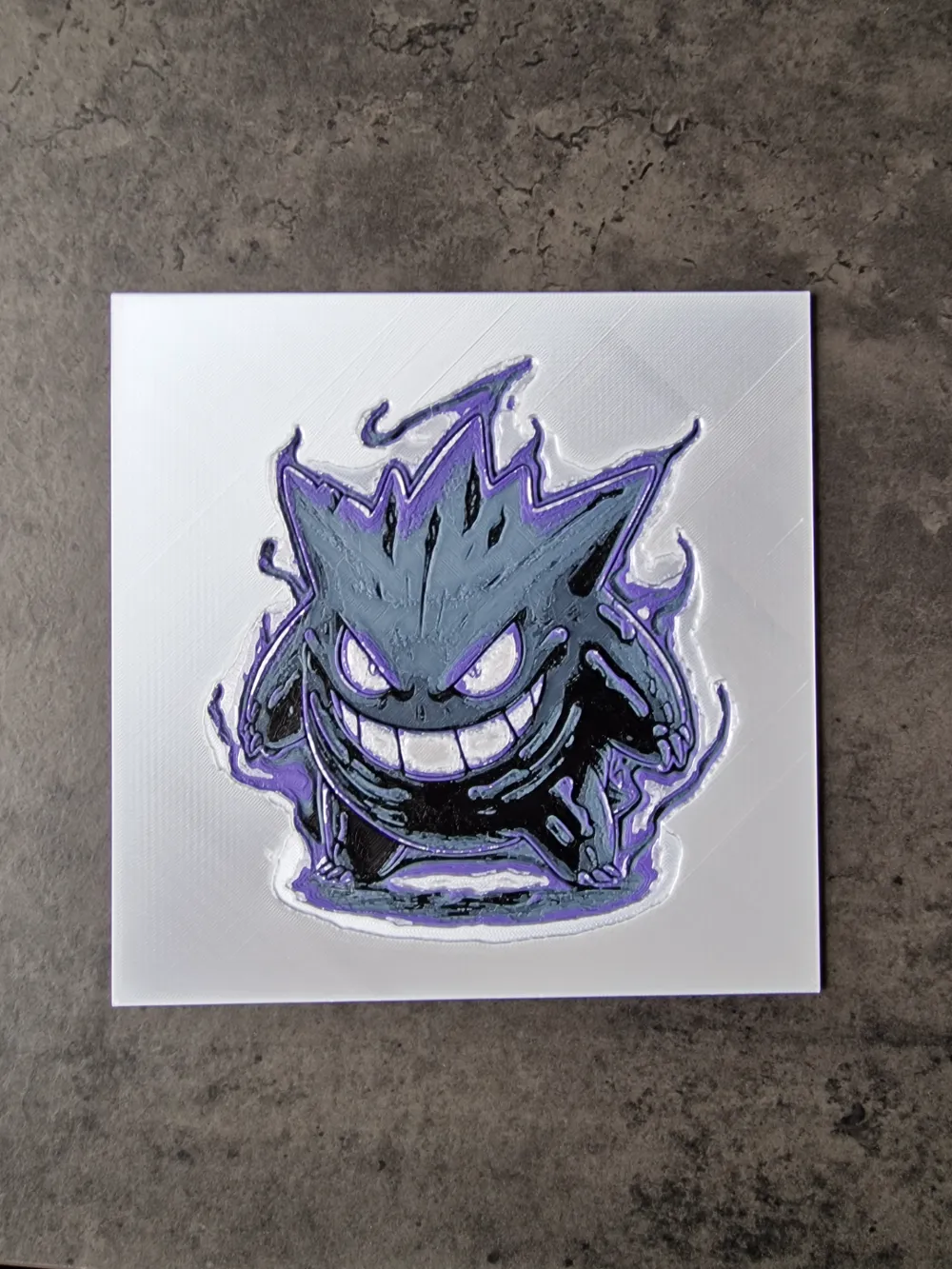 Gengar Pokemon hueforge by Edelassi - MakerWorld