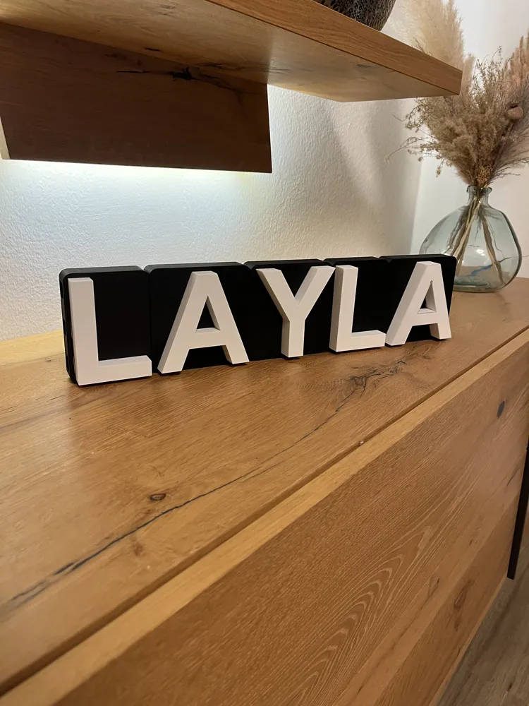 Modular 3D Letters "LAYLA" – LED-capable by LetHimPrint MakerWorld ...