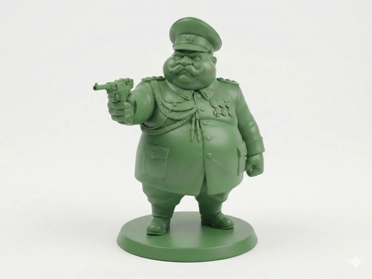 Chunky Army Men – Commander Kloß - Free 3D Print Model - MakerWorld