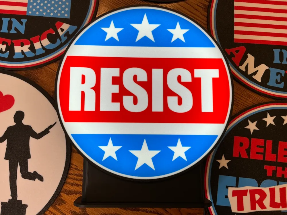 Resist 240mm LED Lightbox Lens - Free 3D Print Model - MakerWorld
