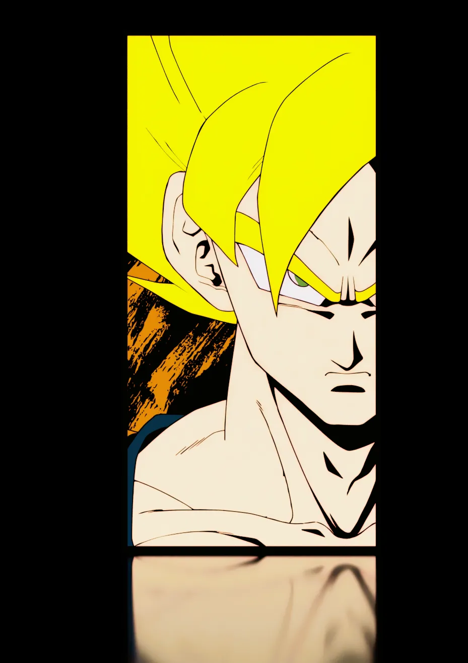 Dragon ball Goku lightbox by PAB3D - MakerWorld