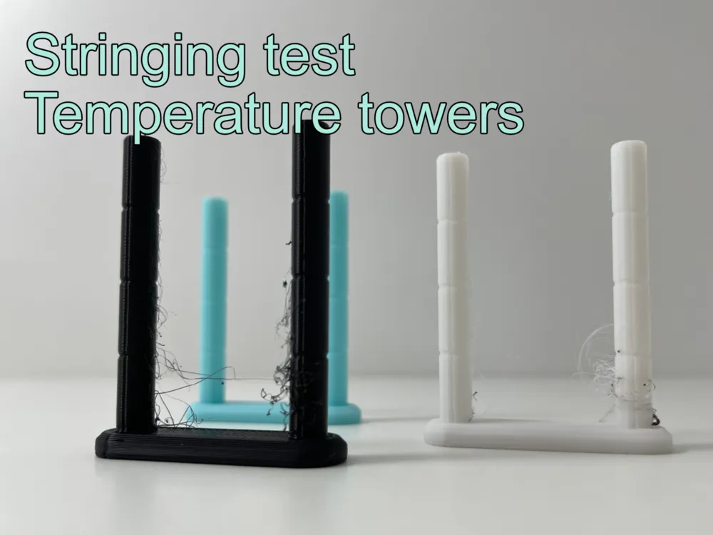 Prueba de stringing - torres de temperatura - Modelo de impresión 3D ...
