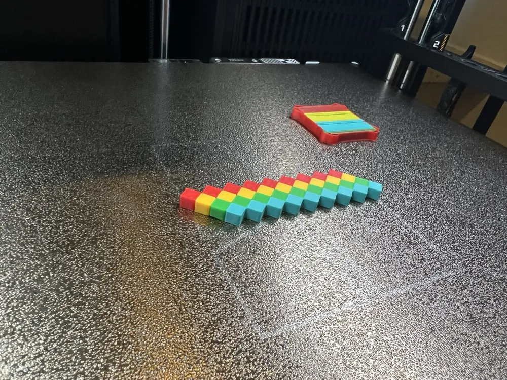 4 color pixel test print - Free 3D Print Model - MakerWorld