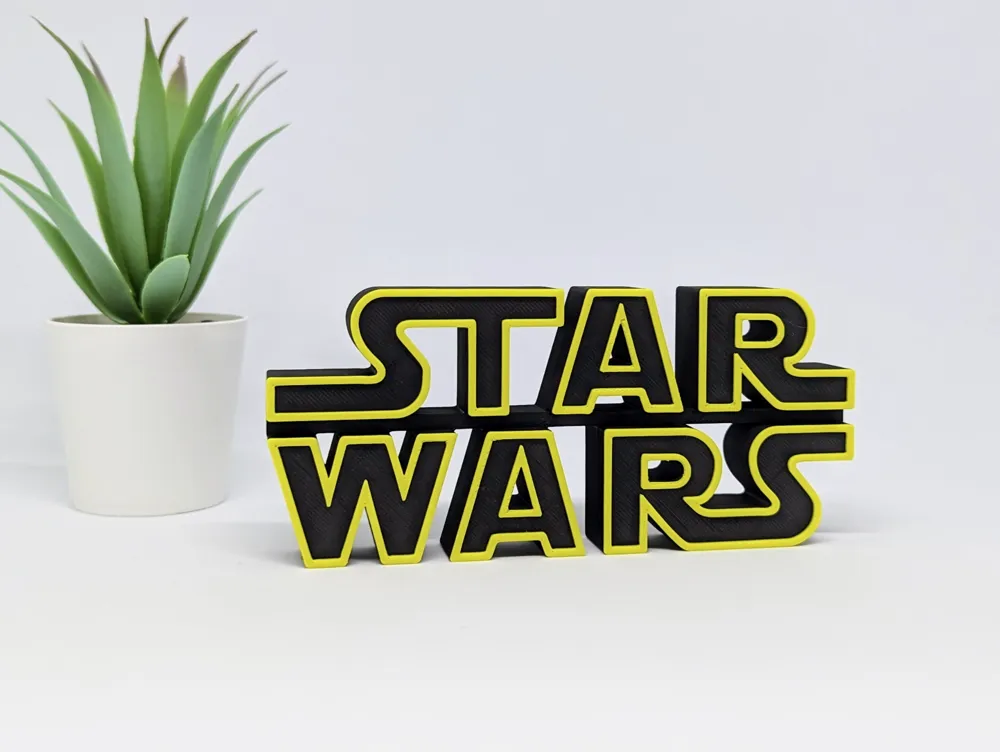 Star Wars Sign - Free 3D Print Model - MakerWorld