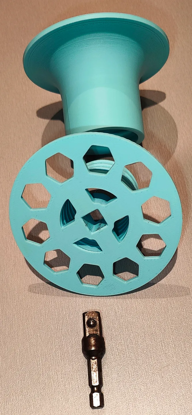 Spool winder adaptor_three_eights_drive by kspear.aus - MakerWorld