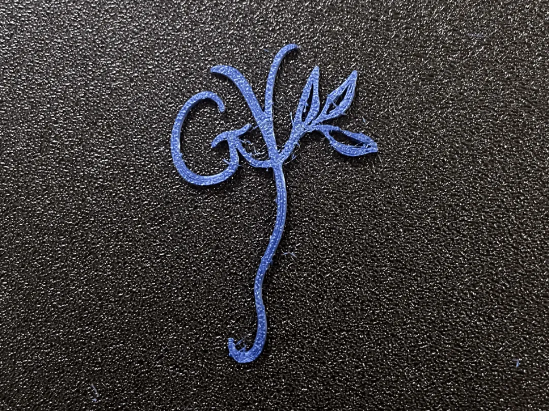 Elegantes Botanisches Initialen-Logo GYA – Kostenloses 3D-Druckmodell ...