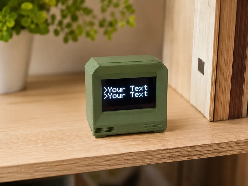 Terminal OLED Retro – Pantalla de Escritorio Personalizable - Modelo de ...