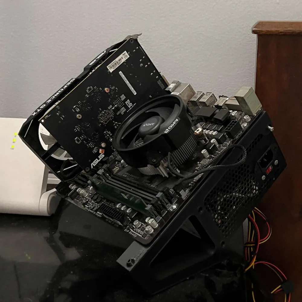 Micro ATX Minimalist Open frame Case 100% printed - Free 3D Print Model ...