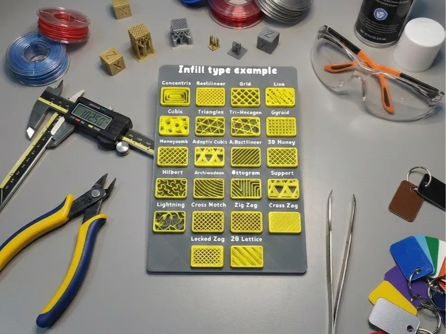 The Ultimate Infill Guide: All 22 Patterns! - Free 3D Print Model ...