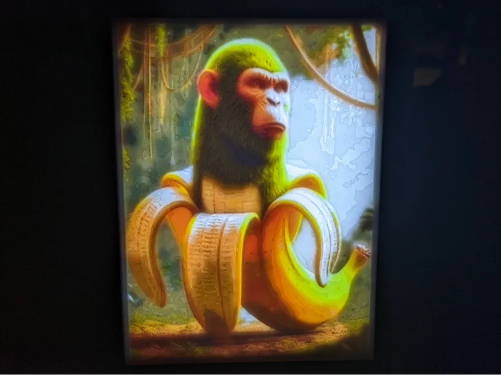 Chimpanzini Bananini Litho for CMYK LED Board by Sitsero MakerWorld ...