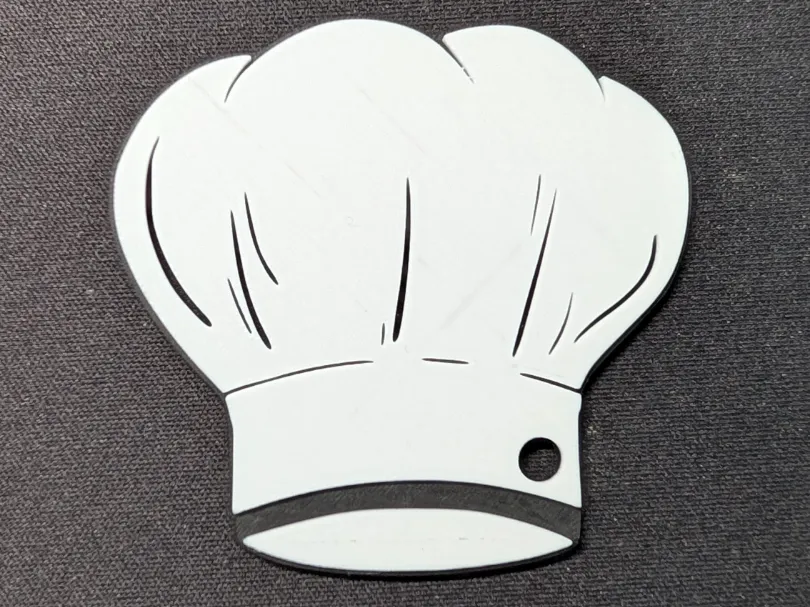 Chef Hat Keychain Remixed by Tazloona - MakerWorld