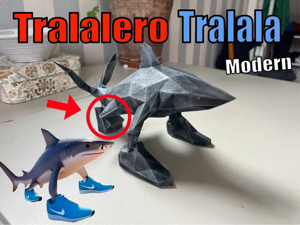 Tralalero Tralala Modern by BricksByOskar MakerWorld: Download Free 3D ...
