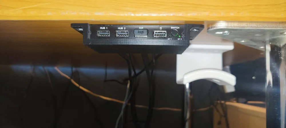 KVM Switch under desk mount by Dice & Dragons - MakerWorld