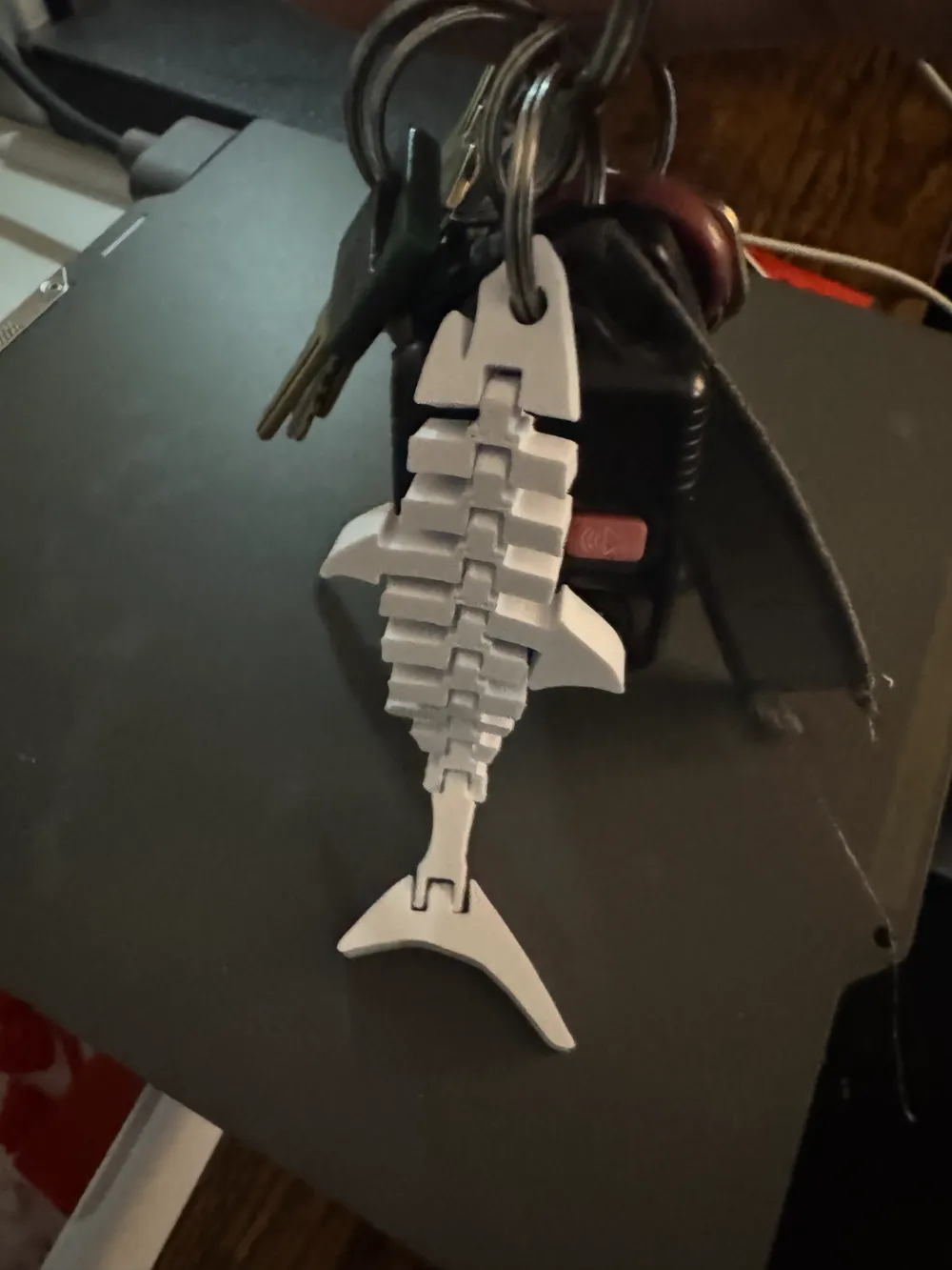 Articulating shark keychain (Quick print) - Free 3D Print Model ...