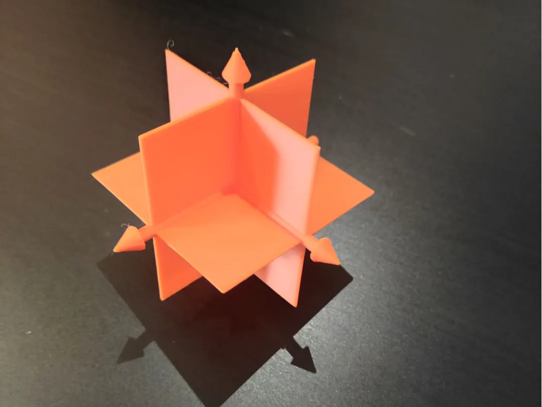 3D Cartesian Coordinate System with Planes (XYZ) - Free 3D Print Model ...