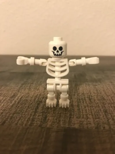 Brick Skeleton minifigure 1/1 scale (Legos). by Typool - MakerWorld