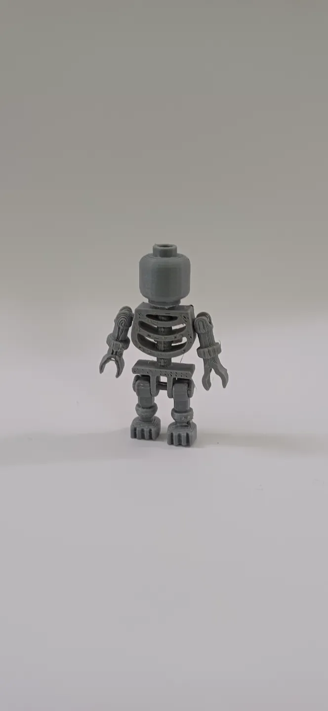 Brick Skeleton minifigure 1/1 scale (Legos). by Typool - MakerWorld