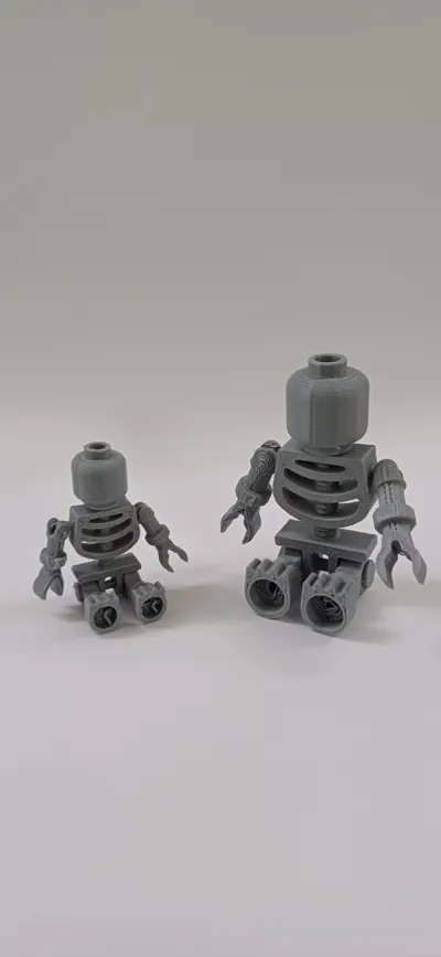 Brick Skeleton minifigure 1/1 scale (Legos). by Typool - MakerWorld