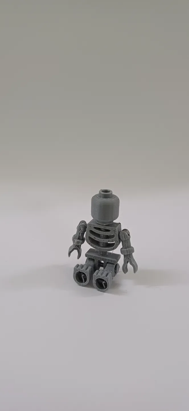 Brick Skeleton minifigure 1/1 scale (Legos). by Typool - MakerWorld