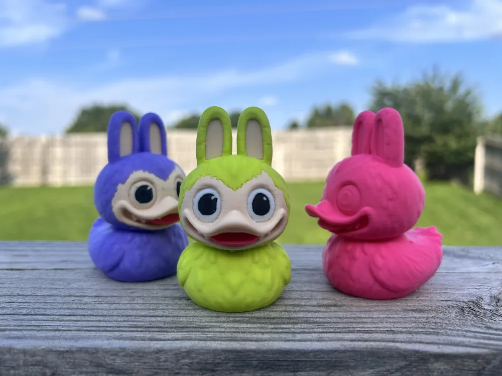 Labubu Rubber Duck by K3DPrint MakerWorld: Download Free 3D Models
