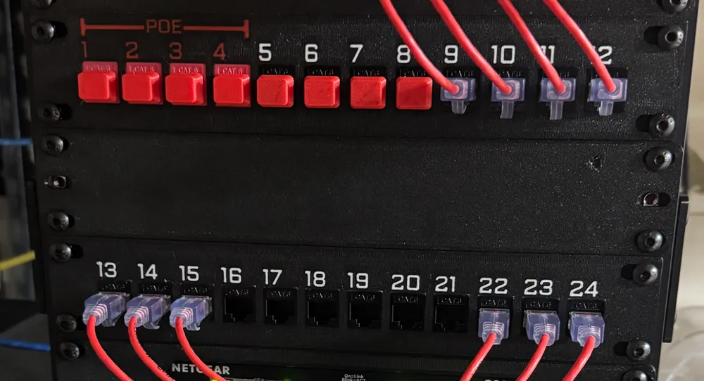 10" Rack 1U Blank with rear Cable Management by Hixagon - MakerWorld