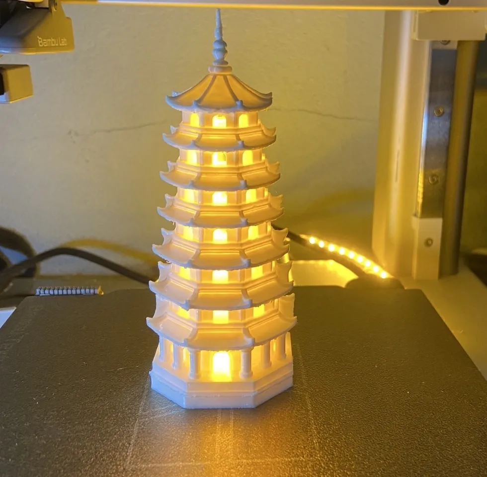 Octagonal Pagoda Lighting - Free 3D Print Model - MakerWorld