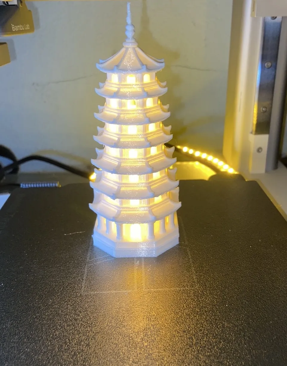 Octagonal Pagoda Lighting - Free 3D Print Model - MakerWorld