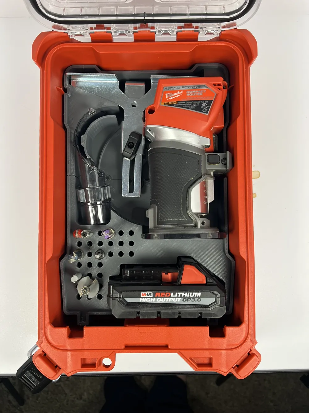 Packout-insats för Milwaukee M18 Kompaktfräs - Gratis 3D utskrifts ...