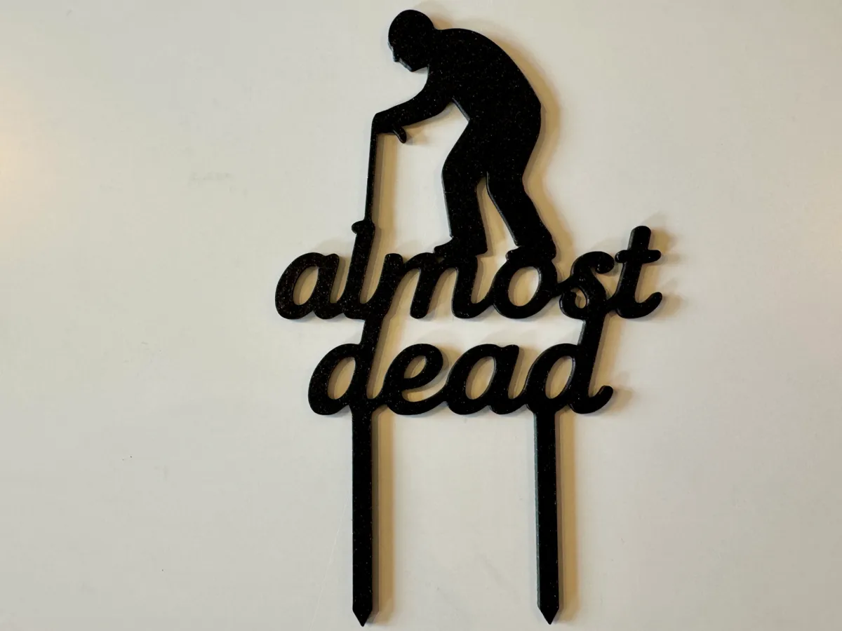 Funny Birthday Cake Topper Old Man by E.T prints MakerWorld: Download ...