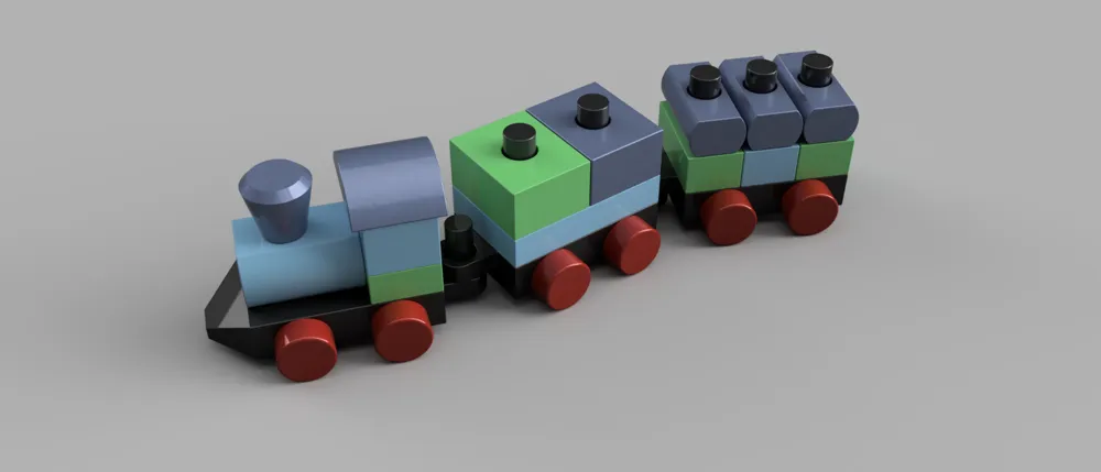 Toy Train - Spielzeug Zug Scalable up to 30% by make3dtc - MakerWorld