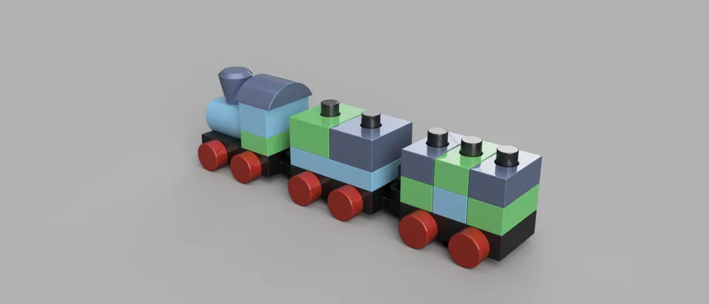 Toy Train - Spielzeug Zug Scalable up to 30% by make3dtc - MakerWorld